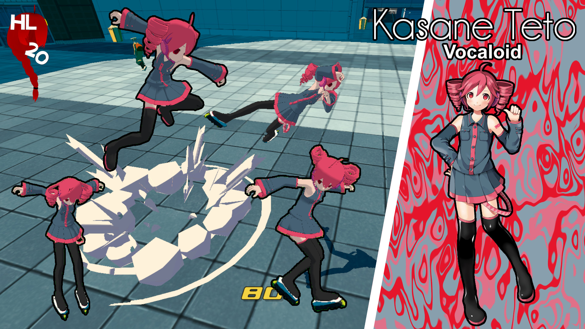 Kasane Teto (Vocaloid) Mod for Bomb Rush Cyberfunk | BRC Mods