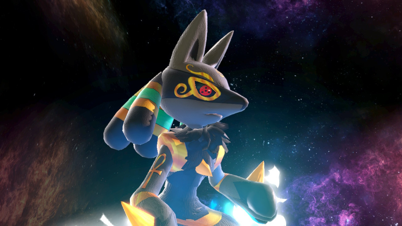 Lucario Egyptian Deity Multicolor Mod For Super Smash Bros 1574