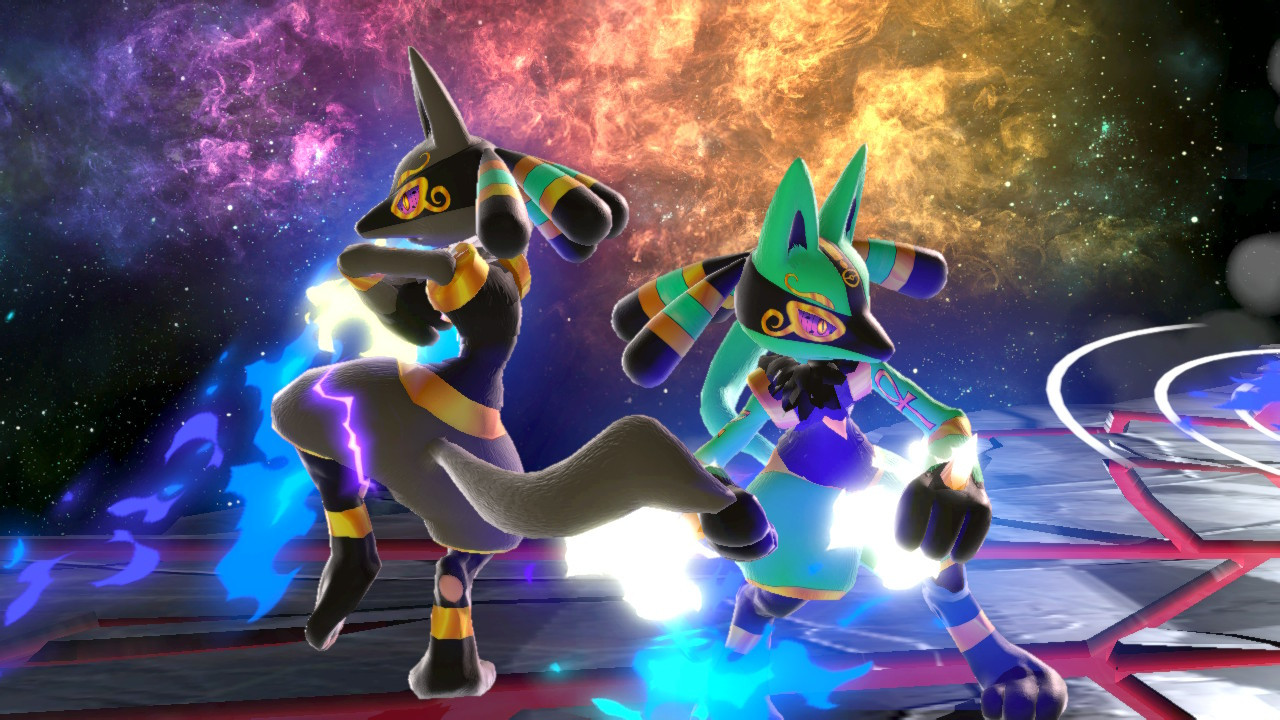 Lucario Egyptian Deity Multicolor Mod For Super Smash Bros 1798