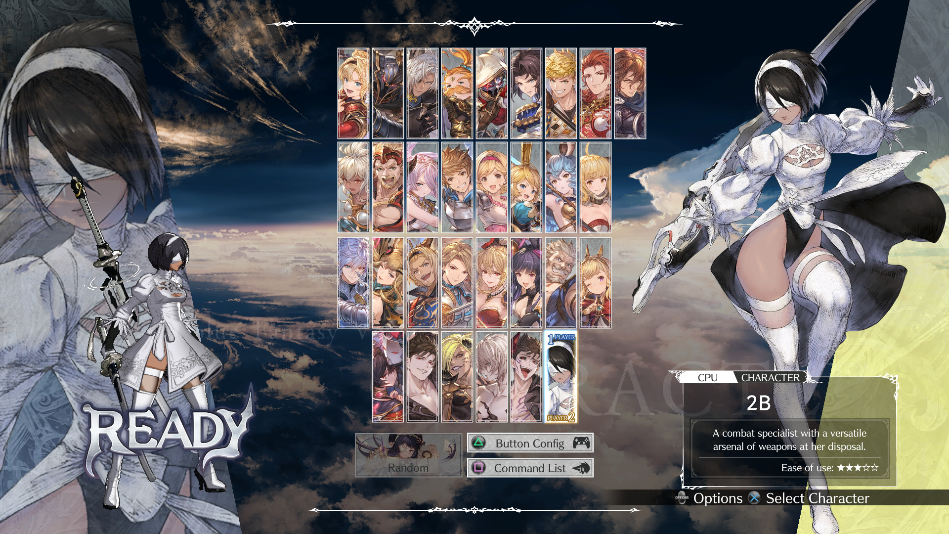 2P UI over 2B Mod for Granblue Fantasy Versus: Rising | GB Rising Mods