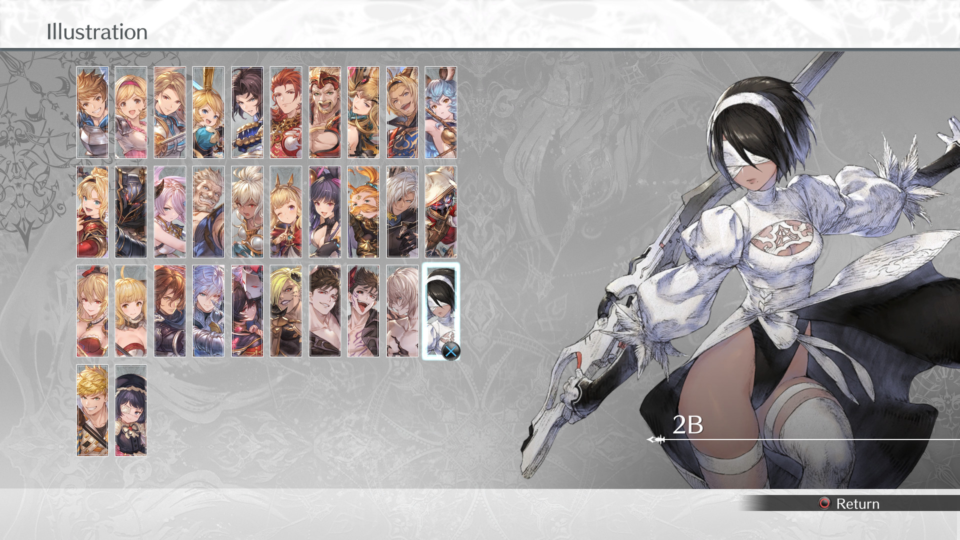 2P UI over 2B Mod for Granblue Fantasy Versus: Rising | GB Rising Mods