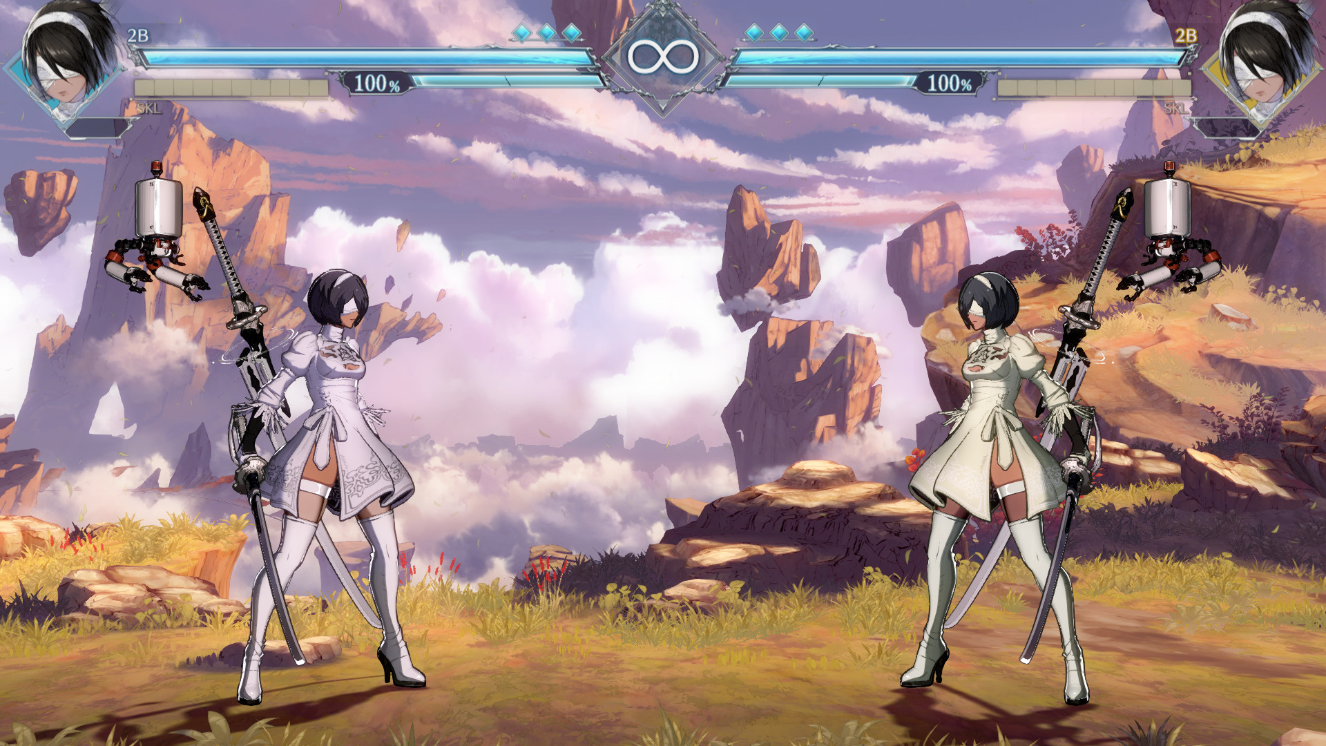 2P UI over 2B Mod for Granblue Fantasy Versus: Rising | GB Rising Mods