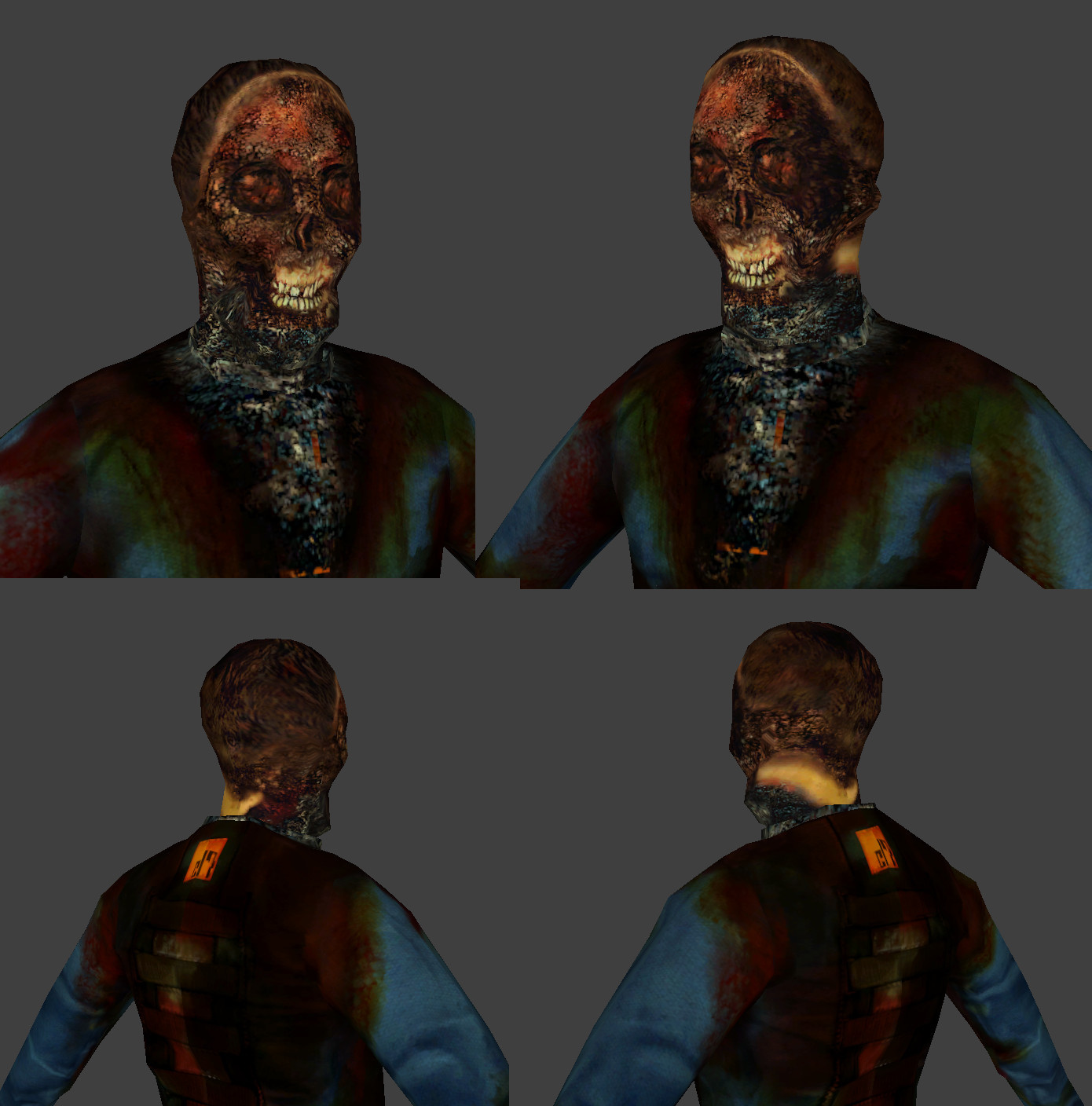 Redone/Remade Corpse01 Face Texture Reskin Mod for Half-Life 2 | HL2 Mods