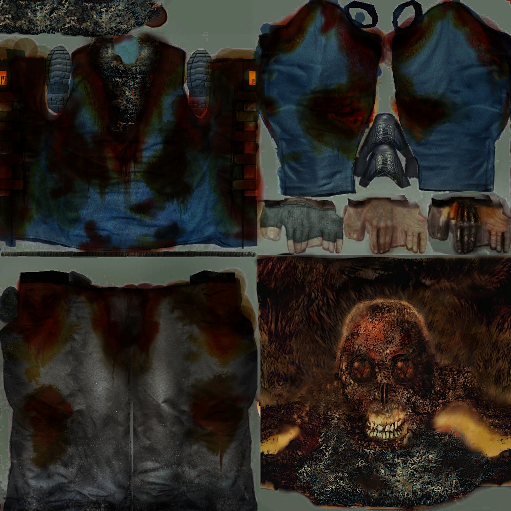 Redone/Remade Corpse01 Face Texture Reskin Mod for Half-Life 2 | HL2 Mods