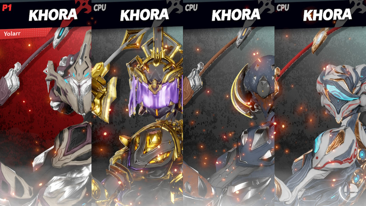 Khora (Warframe) over Byleth Mod for Super Smash Bros. Ultimate | SSBU Mods