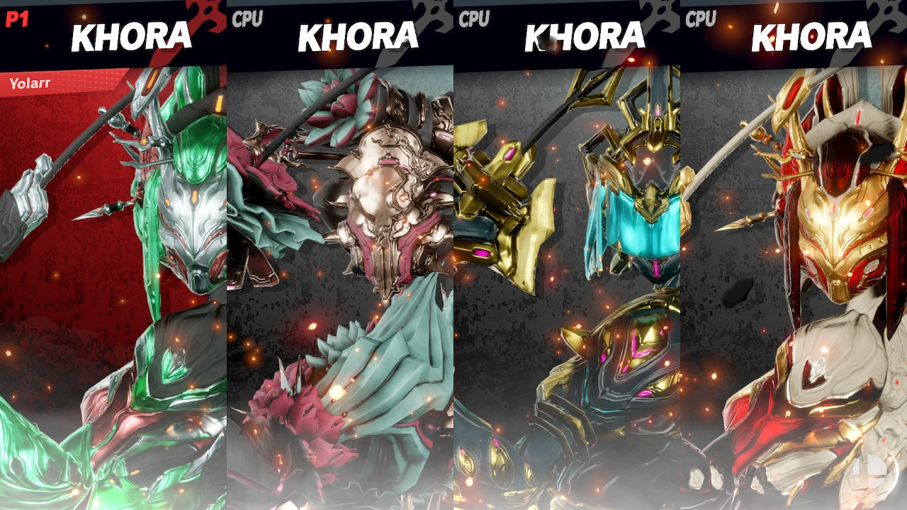 Khora (Warframe) over Byleth Mod for Super Smash Bros. Ultimate | SSBU Mods