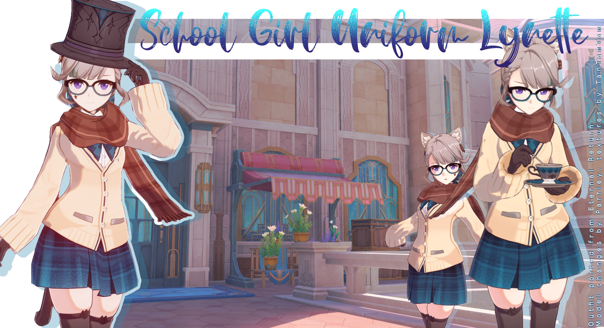 Lynette Schoolgirl Mod for Genshin Impact | GI Mods