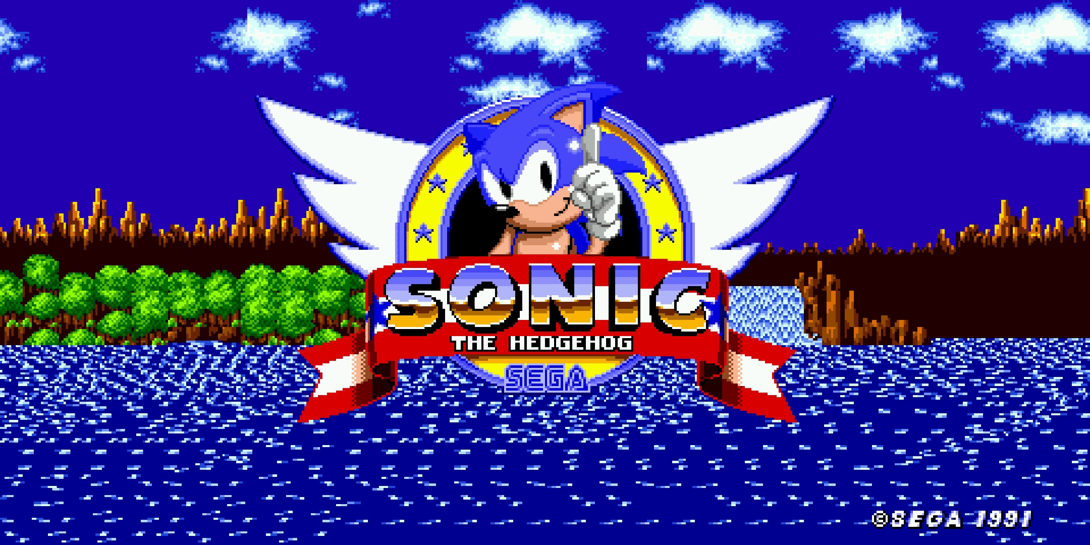 Original Sonic the Hedgehog Title Screen Mod for Sonic the Hedgehog ...