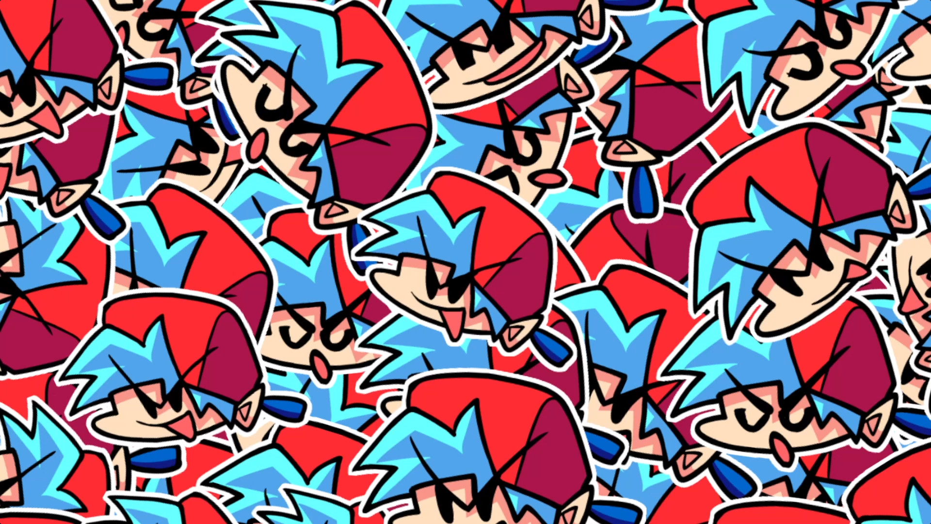 Trio Stickers Mod for Friday Night Funkin' | FNF Mods