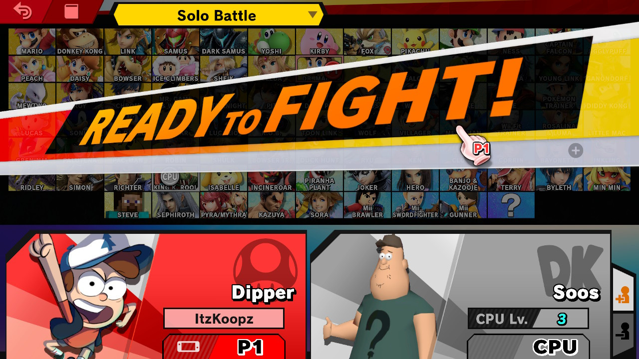 Dipper Pines Mod for Super Smash Bros. Ultimate | SSBU Mods