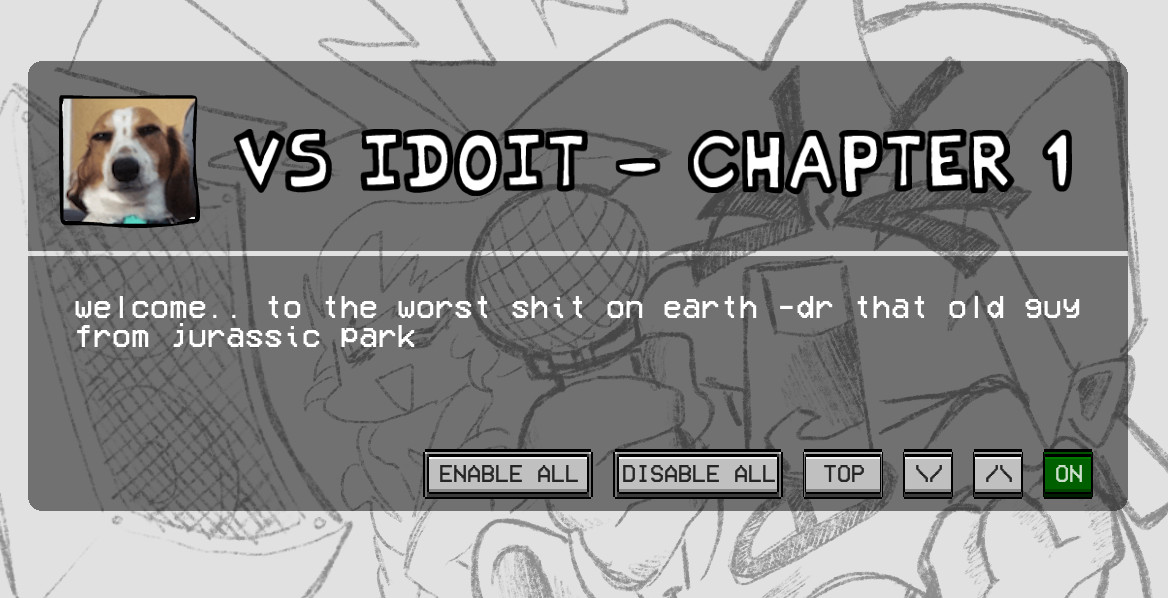 VS Idoit: Chapter 1. Mod for Friday Night Funkin' | FNF Mods