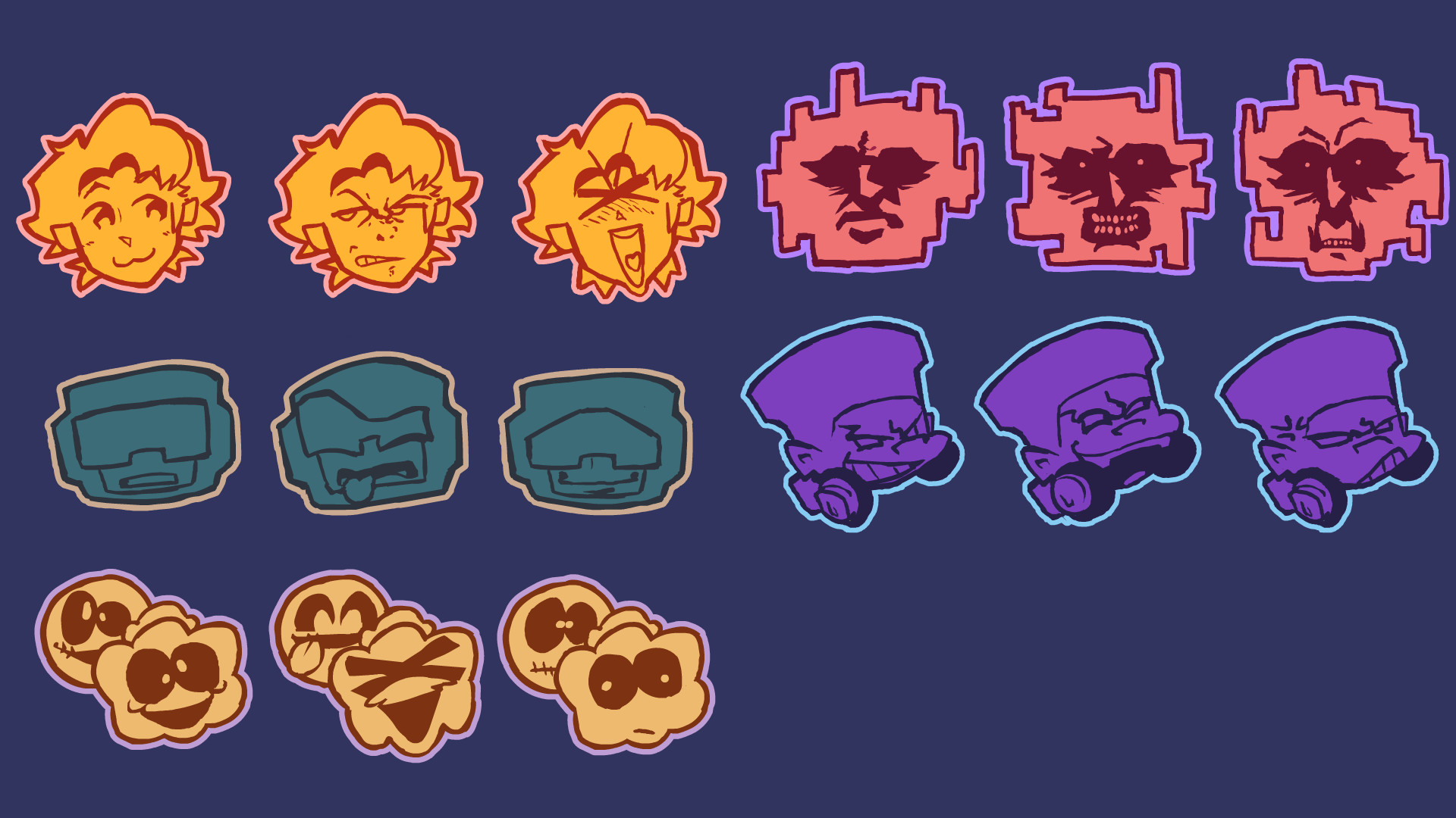 Extra Stickers Mod for Friday Night Funkin' | FNF Mods