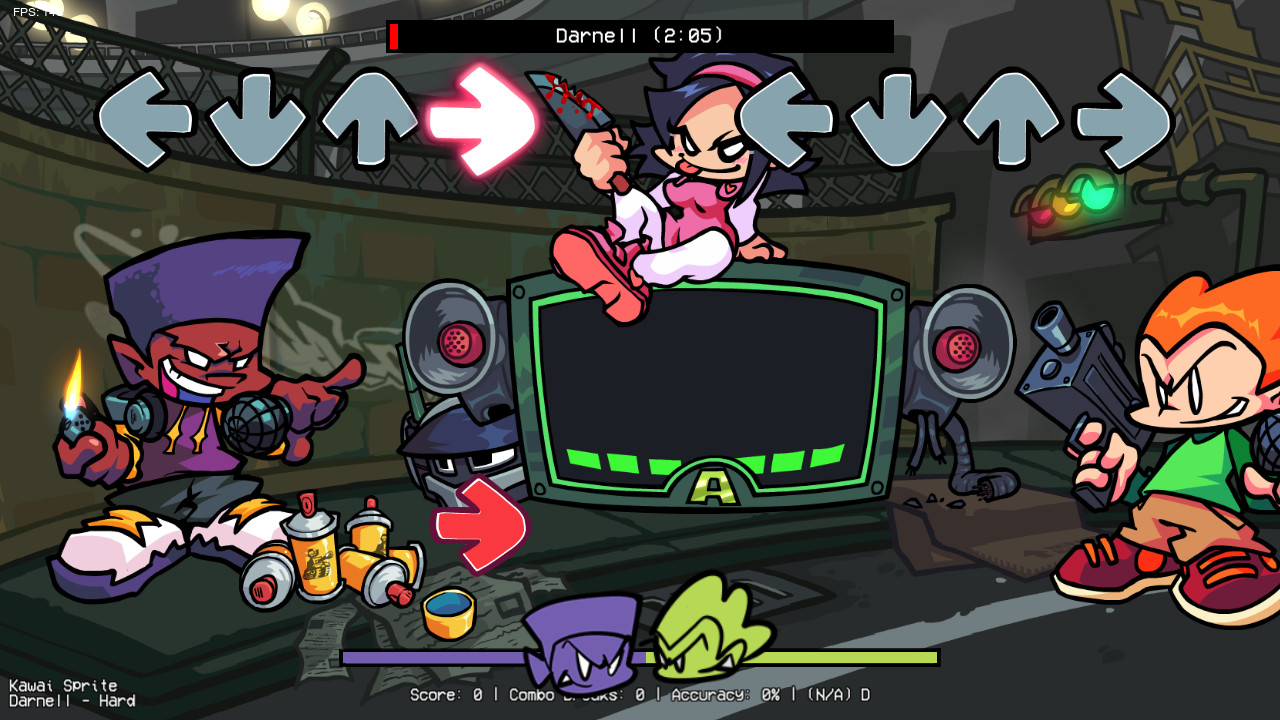 Base Game Icon-Colored Health Bar Mod for Friday Night Funkin' | FNF Mods