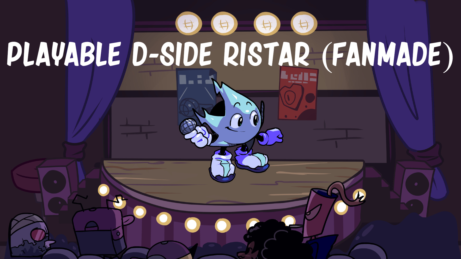 Playable D-Side Ristar (FanMade) + FLA Mod for Friday Night Funkin ...