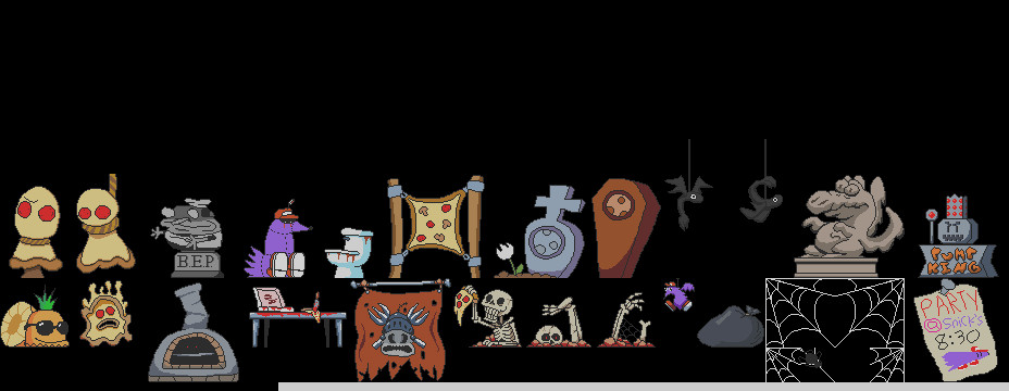 Missing tiles for Tilesets used in CYOP Mod for Pizza Tower | PT Mods