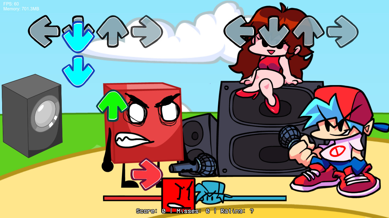 BFDI x FNF: Vs. Blocky REMIX Full Week Mod for Friday Night Funkin ...