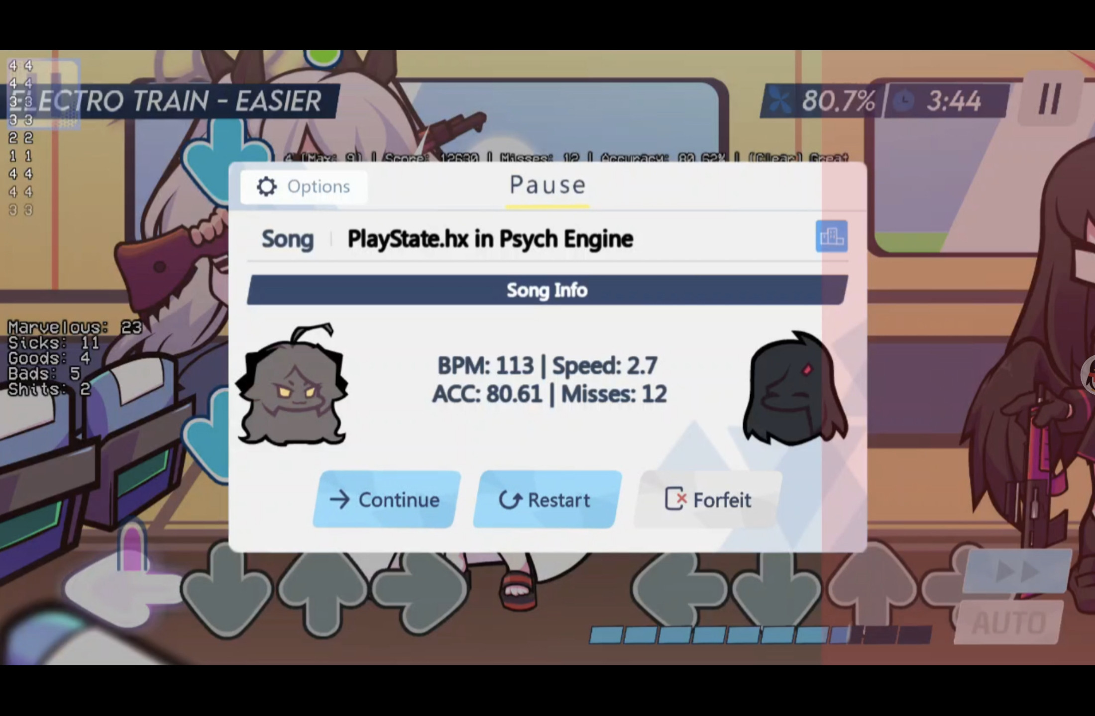 [Psych Lua]Blue Archive HUD Mod for Friday Night Funkin' | FNF Mods