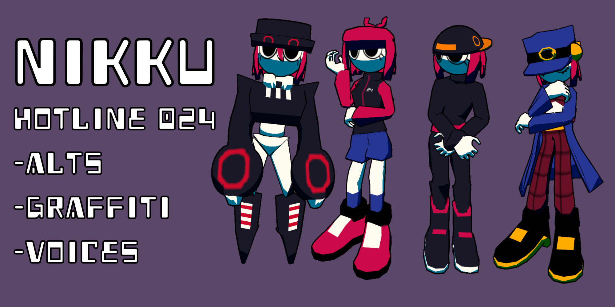 Nikku (Hotline 024) Mod for Bomb Rush Cyberfunk | BRC Mods