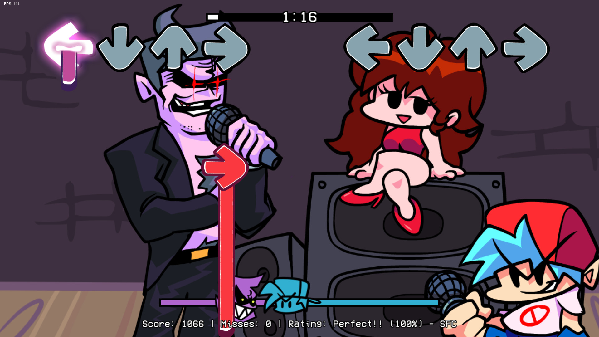 Psych Engine HUD in Base Game Mod for Friday Night Funkin' | FNF Mods