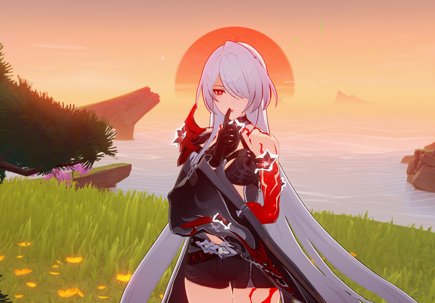 Acheron on Arlecchino (Honkai: Star Rail) Mod for Genshin Impact | GI Mods