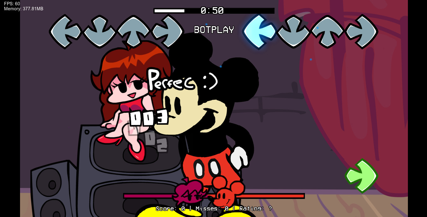 Playable Colored Mickey Mouse + FLA Mod for Friday Night Funkin' | FNF Mods
