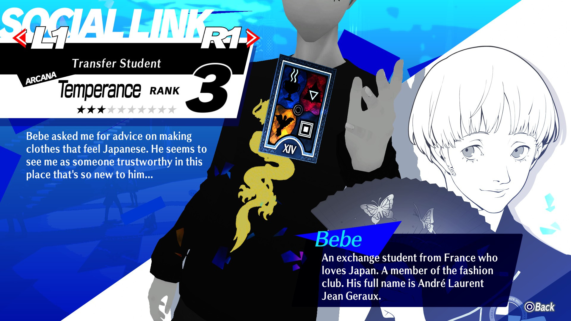 Bebe for MC Mod for Persona 3 Reload | P3R Mods