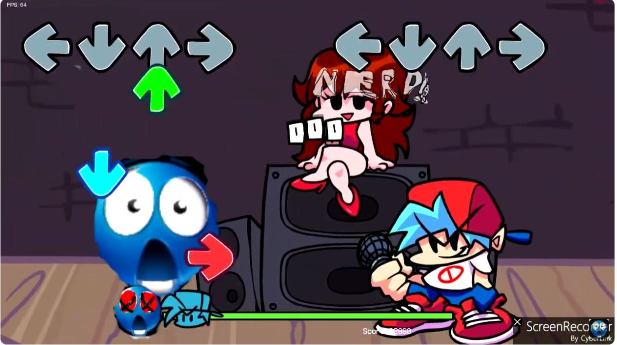 Blue Emoji / Just_Artur FNF MOD Mod for Friday Night Funkin' | FNF Mods