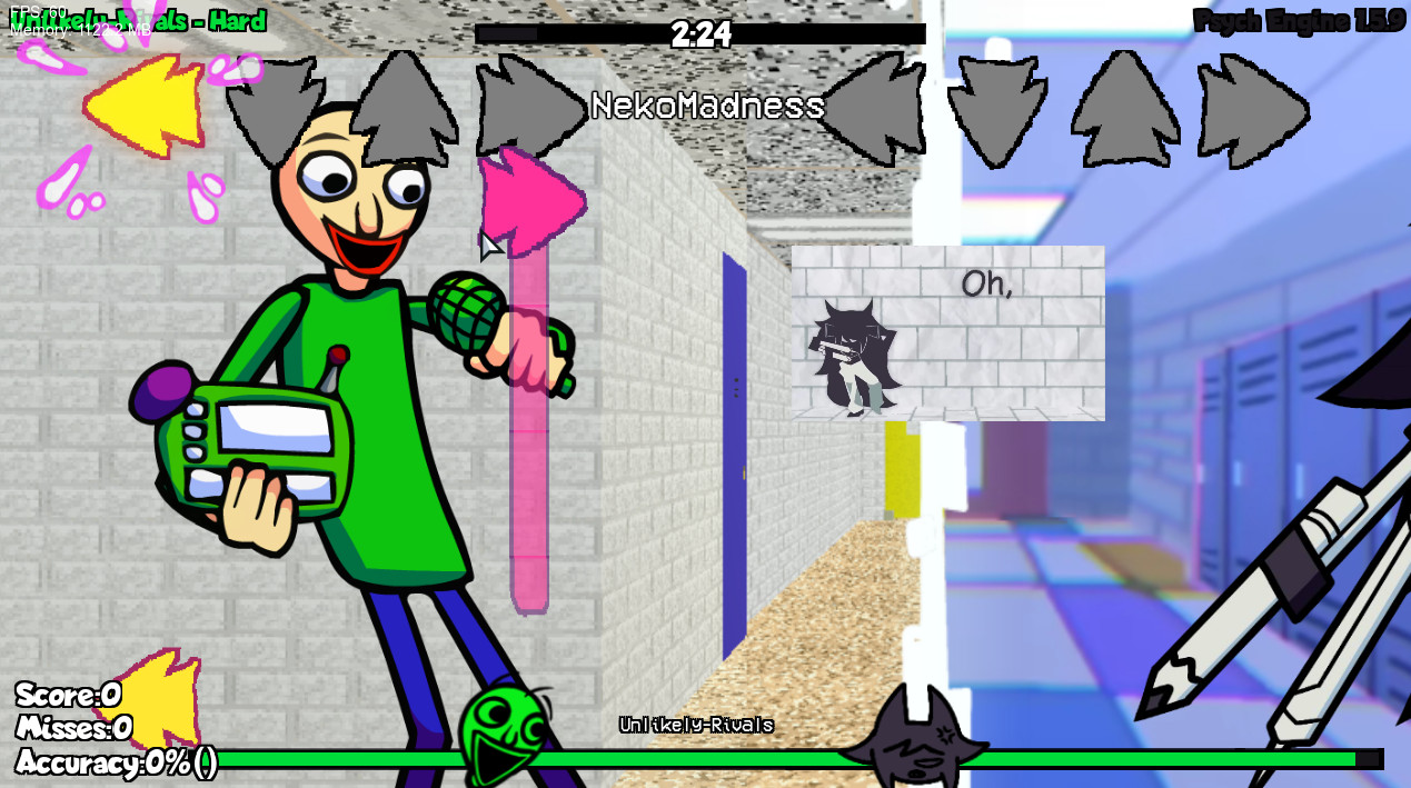 Unlikely Rivals but its Baldi and Miss Circle Mod for Friday Night ...