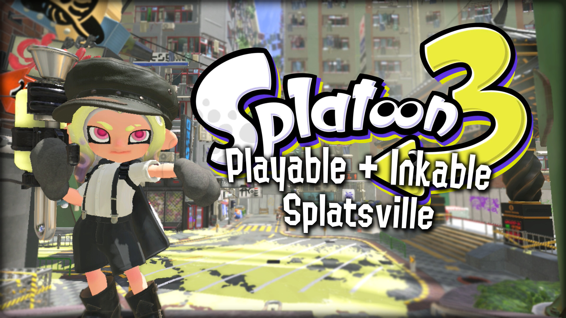 Paintable + Playable Splatsville! Mod for Splatoon 3 | Splatoon 3 Mods