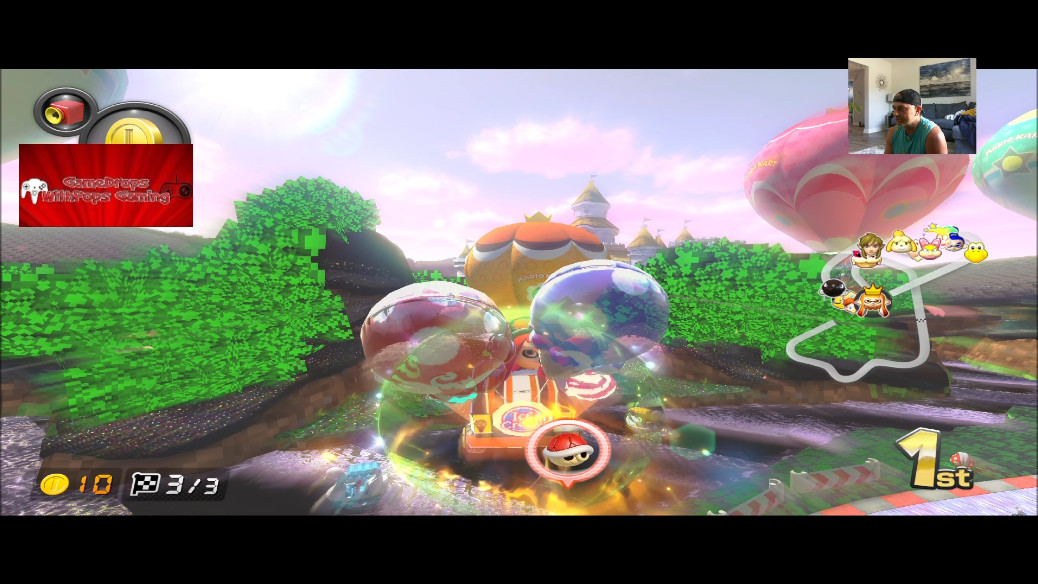 Custom Red & Blue Toad Style Ice-Cream Cone Glider Mod for Mario Kart 8 ...