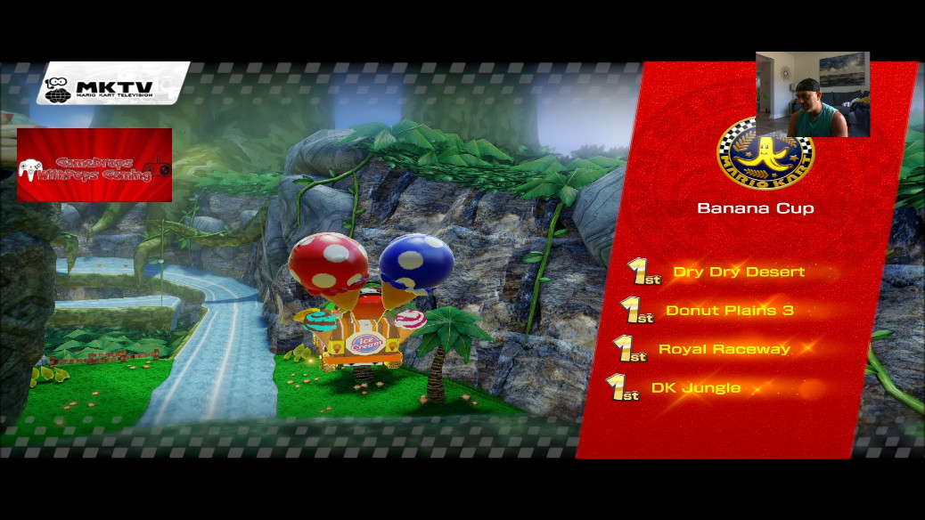 Custom Red & Blue Toad Style Ice-Cream Cone Glider Mod for Mario Kart 8 ...