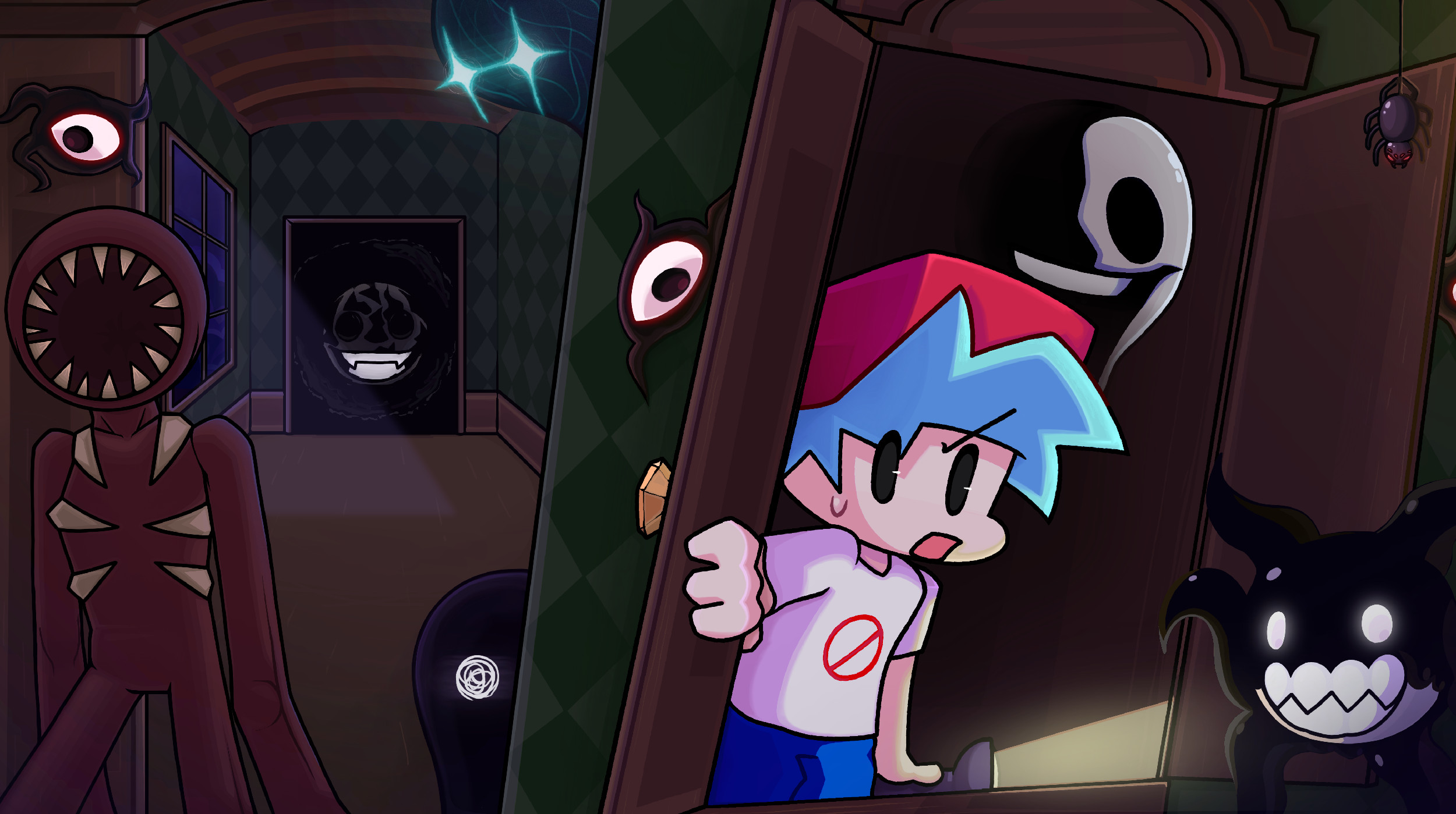 [SENSITIVE CONTENT] FNF : Doors DEMO 2 Mod for Friday Night Funkin ...