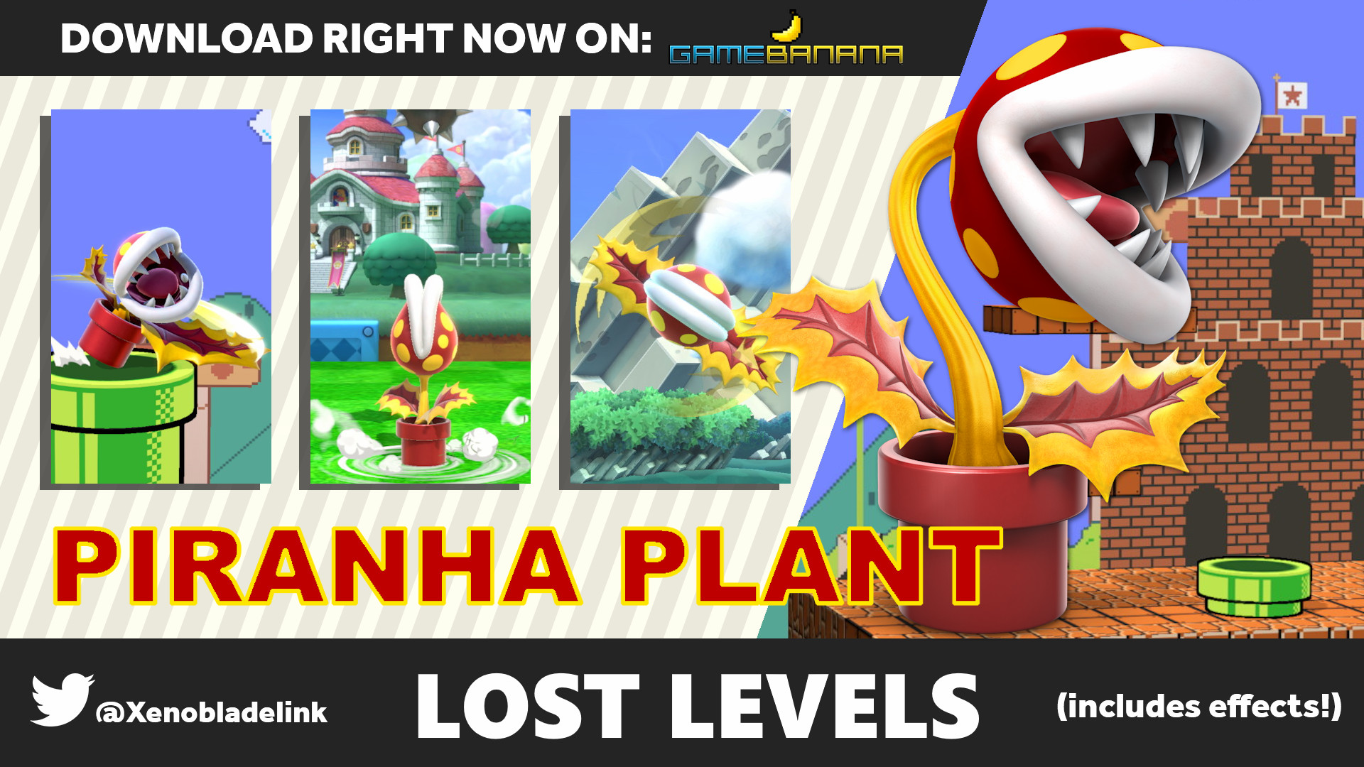 Lost Levels Piranha Plant Mod for Super Smash Bros. Ultimate | SSBU Mods