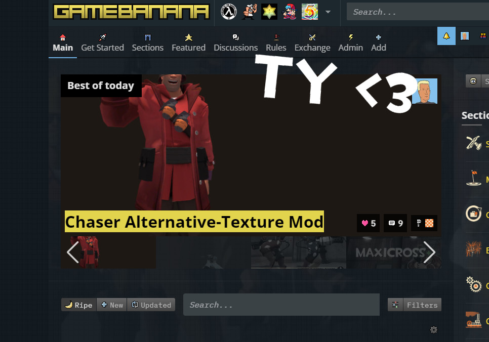 Chaser Alternative-Texture Mod Mod for Team Fortress 2 | TF2 Mods