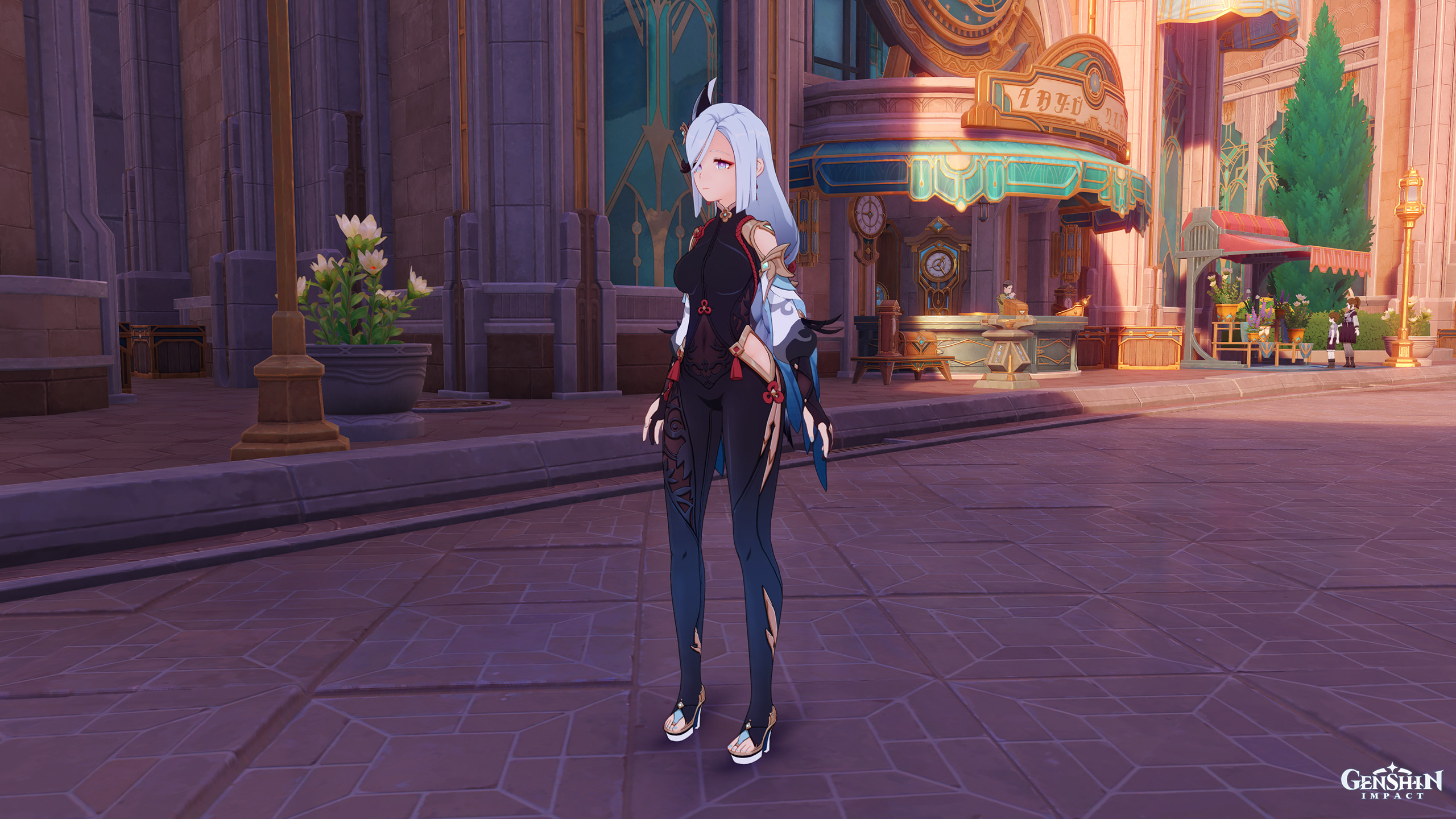 Shenhe No Chest Cloth wBelly Button Lewdlad Collab Mod for Genshin ...