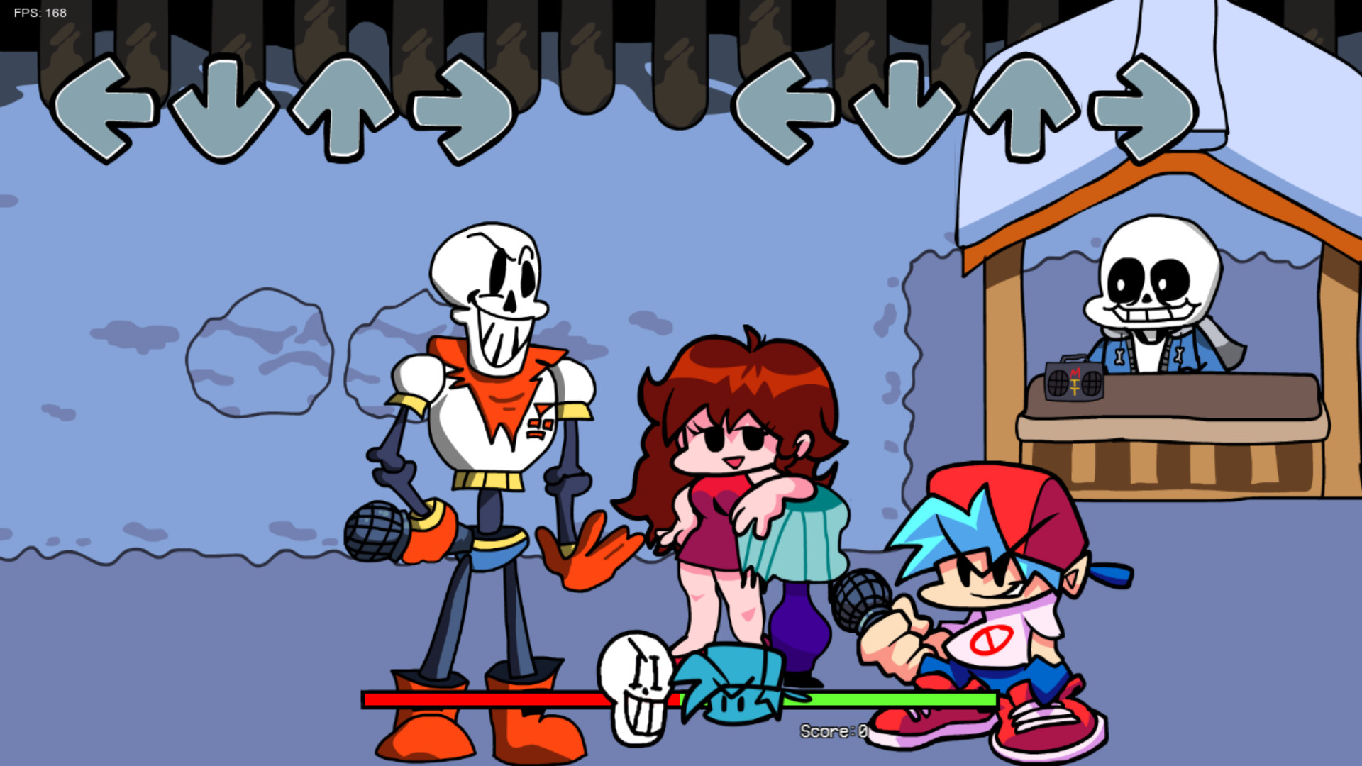 Papyrus Bad to the Bone Basegame Port Mod for Friday Night Funkin ...