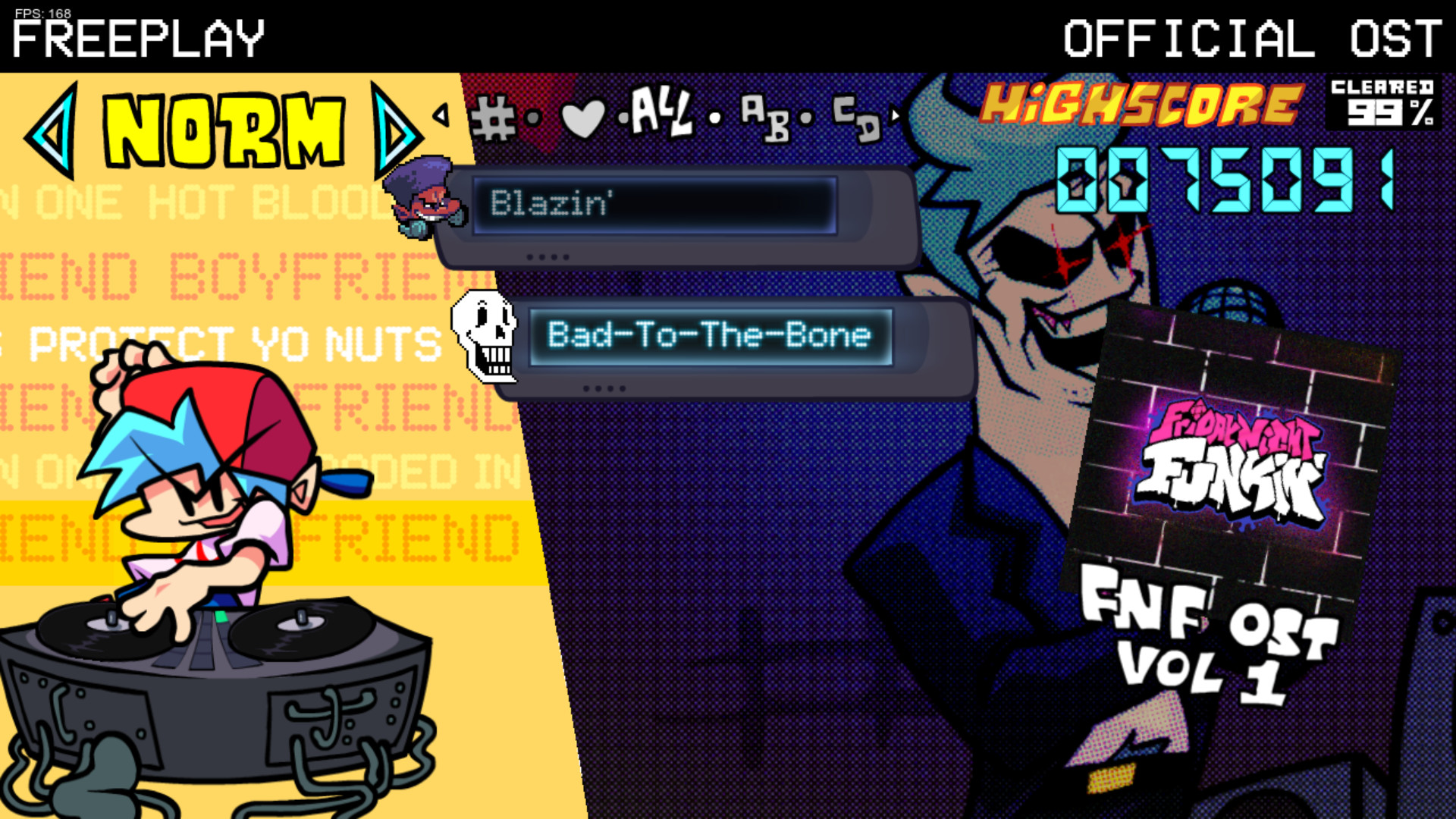 Papyrus Bad to the Bone Basegame Port Mod for Friday Night Funkin ...