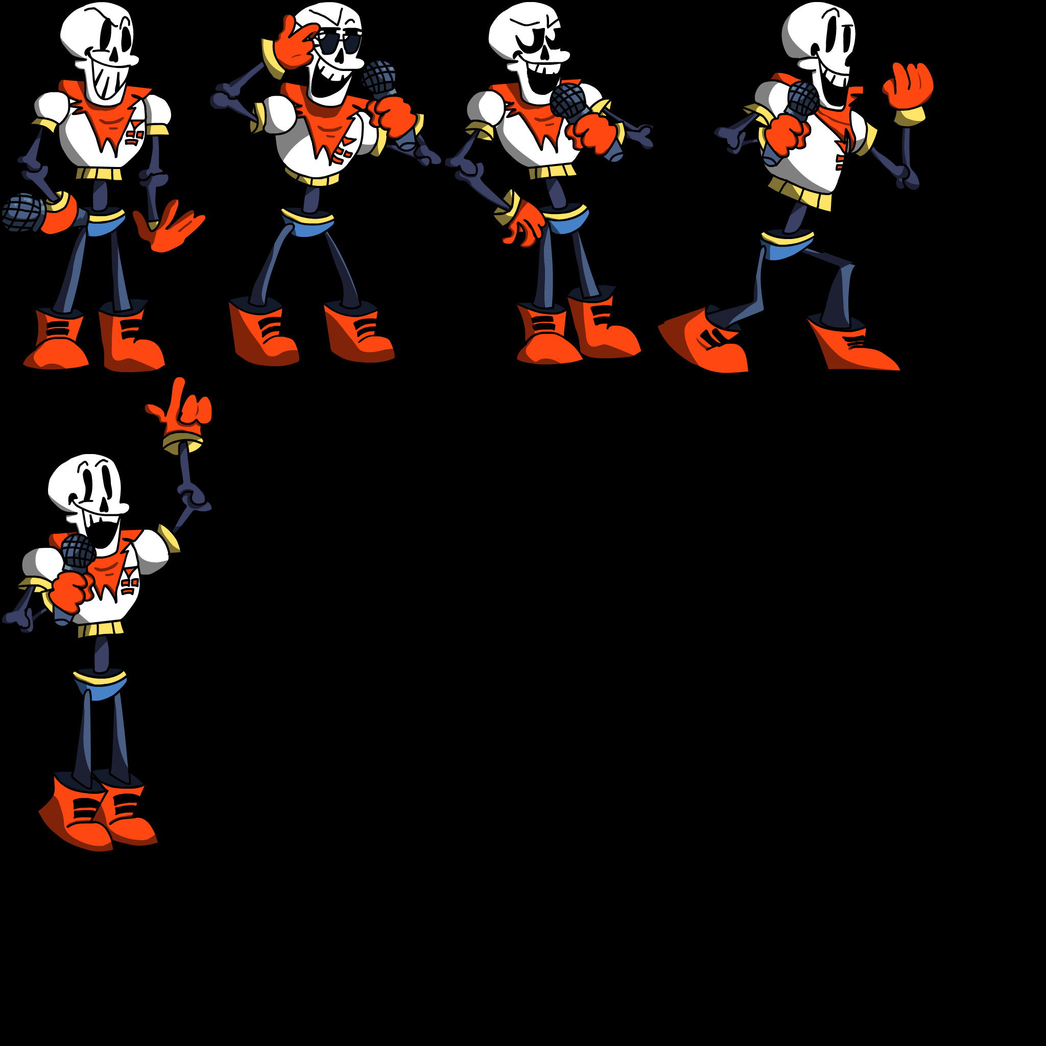 Papyrus Bad to the Bone Basegame Port Mod for Friday Night Funkin ...