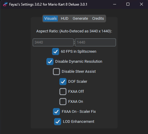 AnyAspectRatio with HUD fix (32:9|21:9|16:10|4:3) Mod for Mario Kart 8 ...