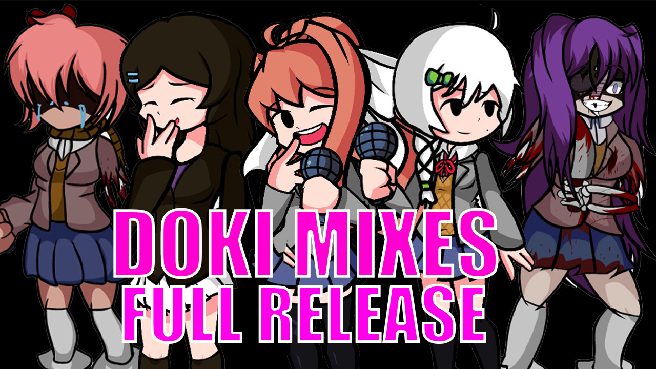 FNF: Doki Mixes V3 - FULL RELEASE!! Mod for Friday Night Funkin' | FNF Mods