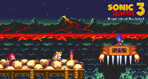 Lava Reef Zone Outside View Mod for Sonic 3 A.I.R. | S3AIR Mods