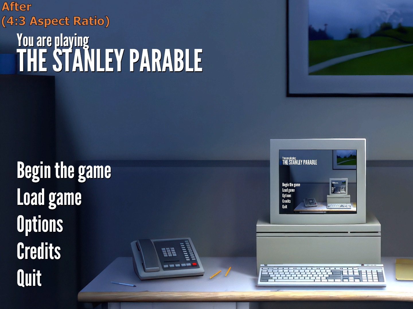 Main Menu Background Rework Mod for The Stanley Parable | T:SP Mods