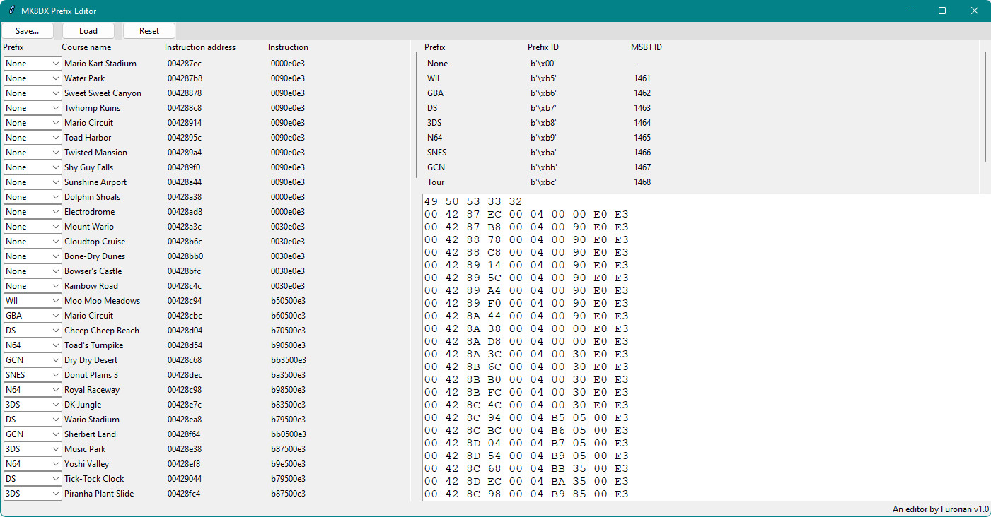MK8DX Prefix Editor Mod for Mario Kart 8 Deluxe | MK8D Mods