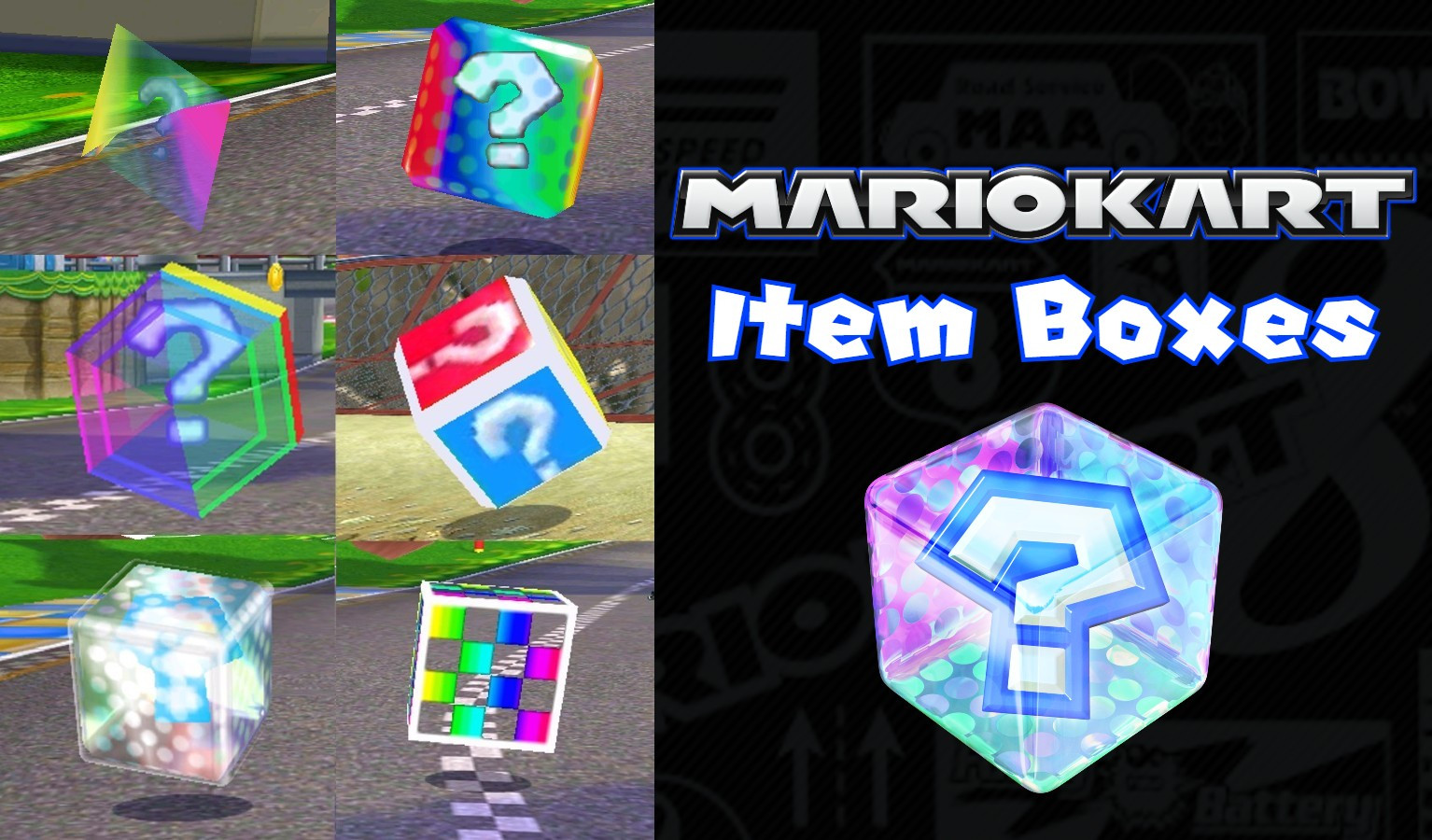 Mario Kart series Item Boxes Mod for Mario Kart 7 | MK7 Mods