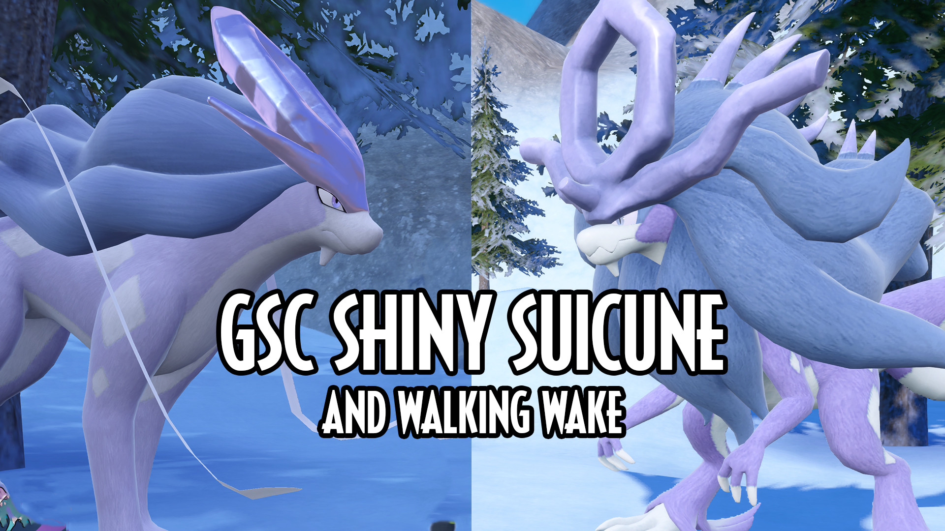 GSC Shiny Suicune & Walking Wake Mod for Pokemon Scarlet & Violet | PKMN SV Mods