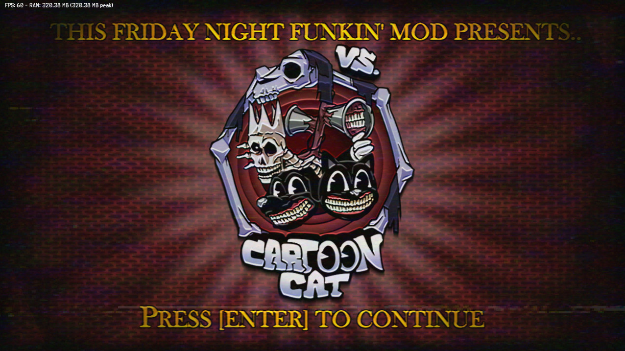 FNF: VS CARTOON CAT 2.0 Mod for Friday Night Funkin' | FNF Mods