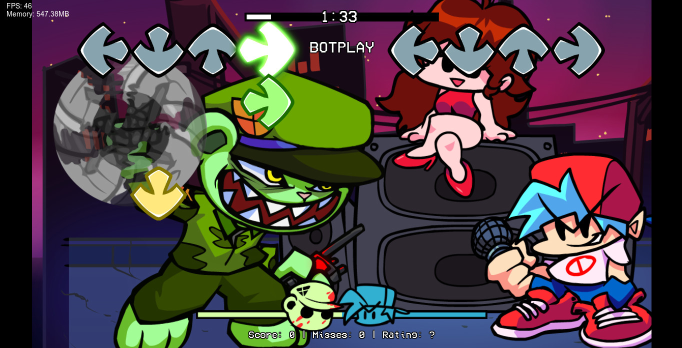 Fliqpy over Pico Mod for Friday Night Funkin' | FNF Mods