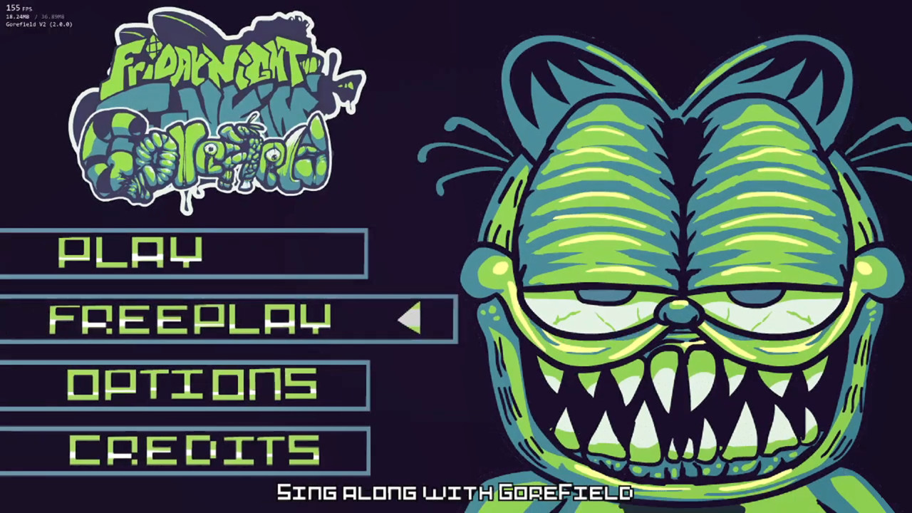 VS Gorefield V2 Optimized Mod for Friday Night Funkin' | FNF Mods