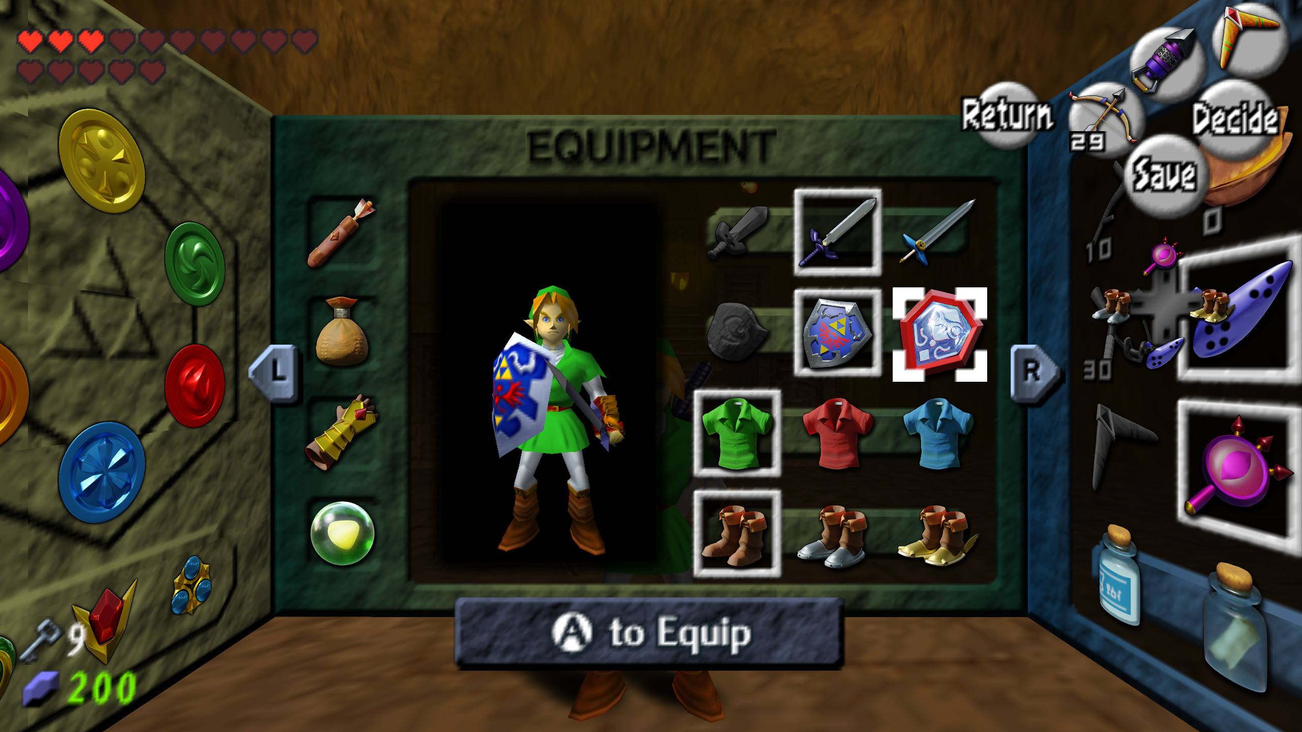 3DS HD Item & Inventory Icons Mod for Ship of Harkinian (Ocarina of ...