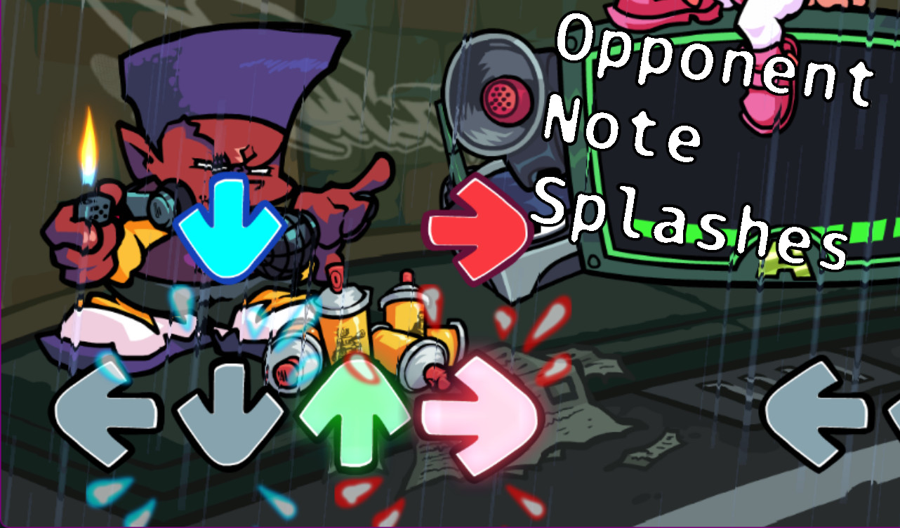 V-Slice Opponent Note Splash Mod for Friday Night Funkin' | FNF Mods